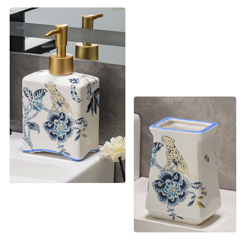 Bungalow Rose Ceramic Bathroom Accessories Set | Wayfair